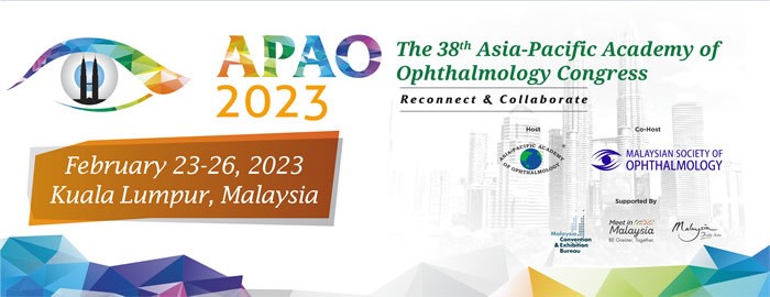 APAO-2023年第38届亚太眼科学会大会/年会(APAO2023)-Asia-Pacific Academy of Ophthalmology Congress-领域国际医学会议网